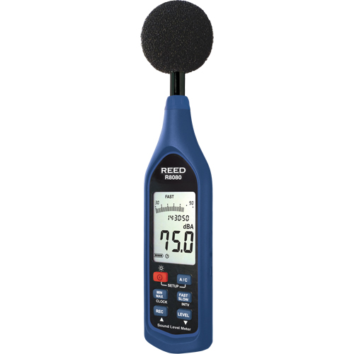 Reed Instruments Sound Level Meter/Data Logger with ISO Certificate ...