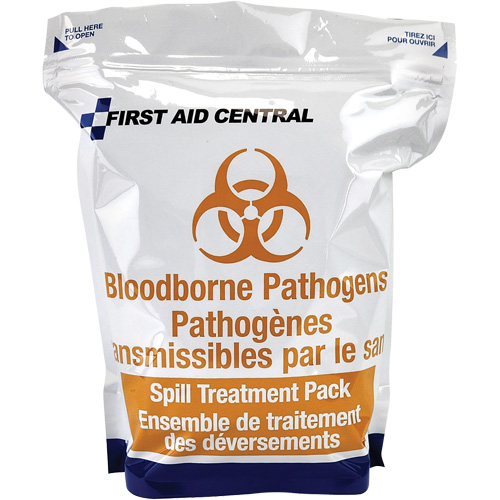 First Aid Central 13-Piece Bloodborne Pathogens Refill Pack for ...