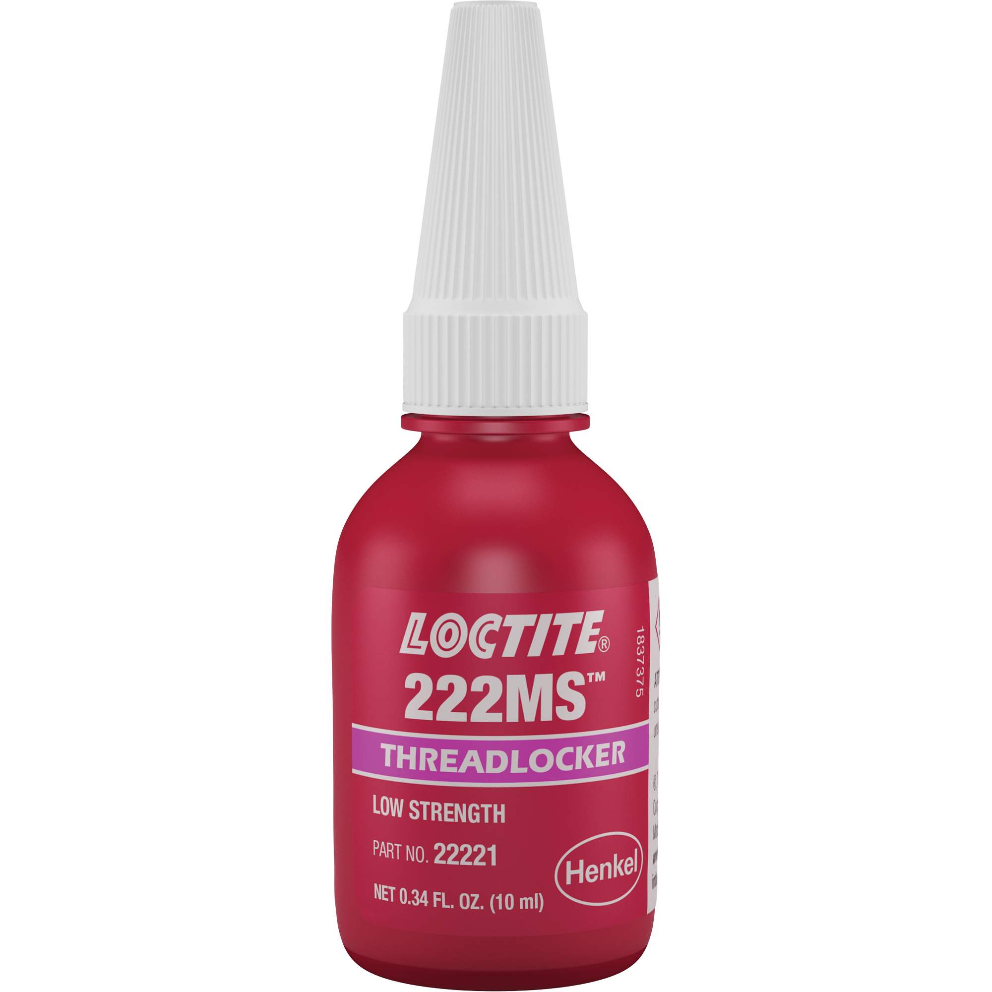 Loctite Threadlocker 222MS Small Screw/Mil-Spec, Purple, Low, 10 ml ...