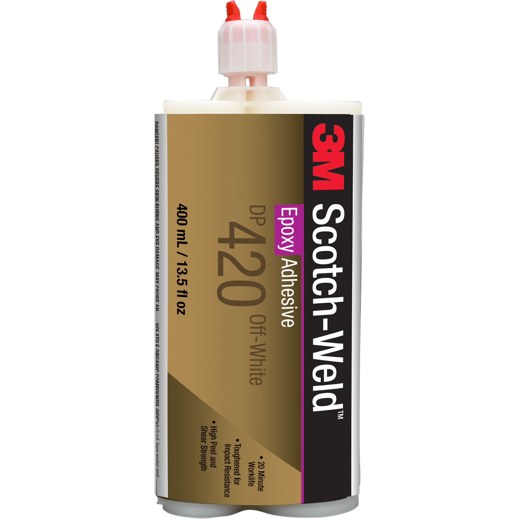3M Scotch-Weld Adhesive, 400 ml, Cartridge, Two-Part, Off-White AMB061 ...