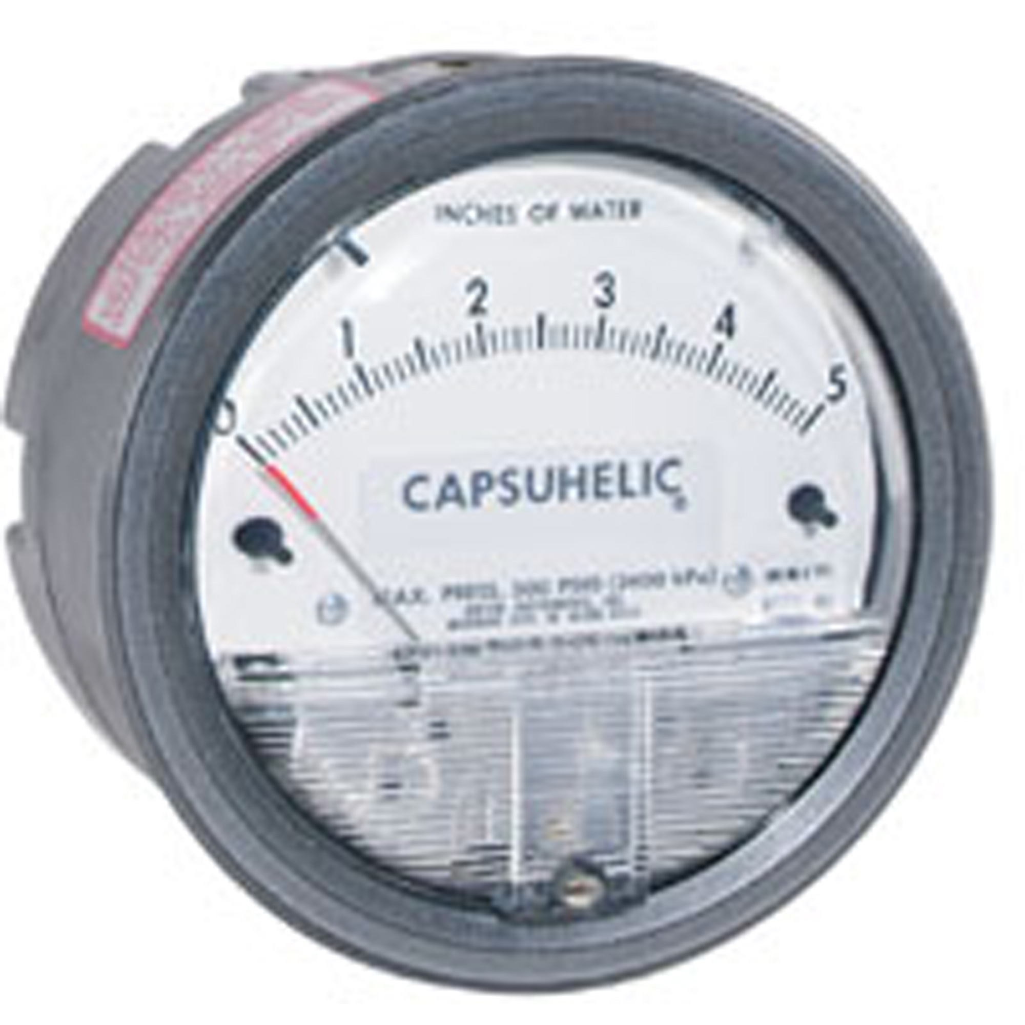 Dwyer 4000 Series Capsuhelic® Vertical Scale Differential Pressure ...